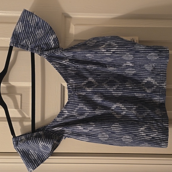a.n.a | Tops | Ana Brand Womens Blue White Summer Top Size Xl | Poshmark